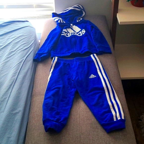 adidas Originals | Matching Sets | 3t Adidas Blue Track Suit | Poshmark